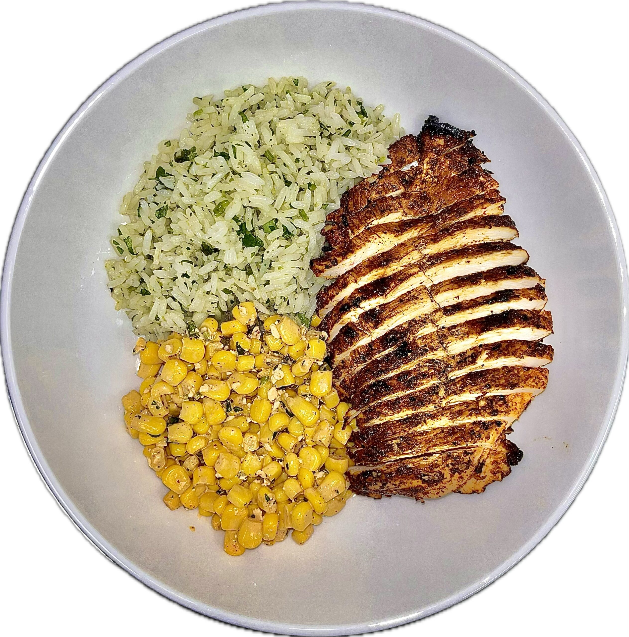 Street Corn and Chicken w/Cilantro-Lime Rice - Muscle Cell